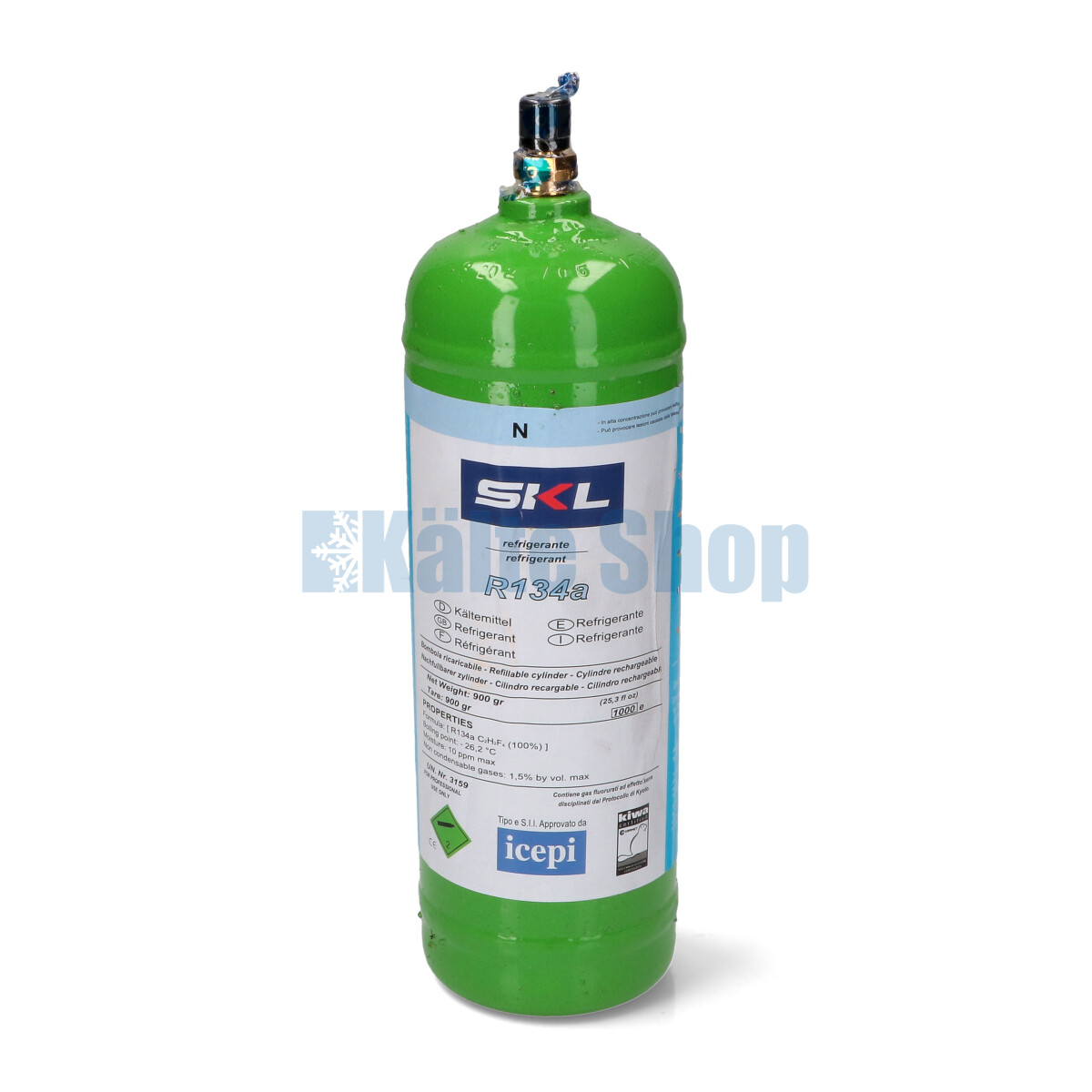 Refrigerant R134a 900g - Kaelte-Shop - Your partner for refrigeration